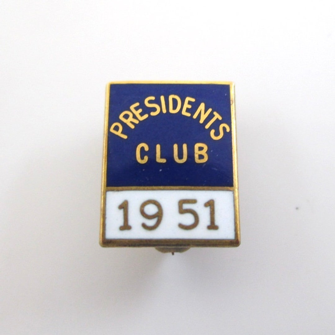 Five 10K Gold Filled Presidents Club Lapel Pins Vintage: 1951, 1954 ...