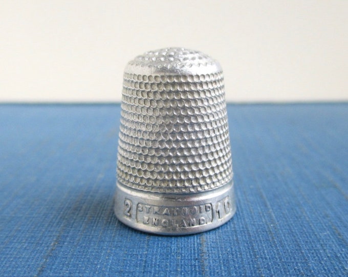 Big Open Top Thimble / Tailor's Thimble Vintage / Antique Dark Steel or ...