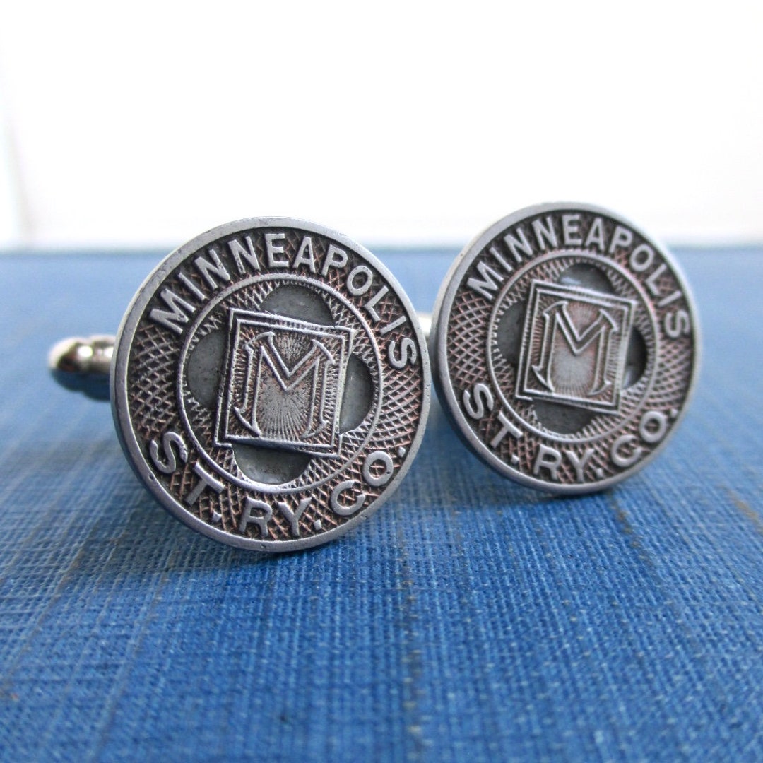 MINNEAPOLIS Street Railway Token Cuff Links - Repurposed Vintage 1940's ...