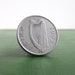 EIRE Ireland Coin Tie Tack / Lapel Pin Repurposed Vintage Silver Tone ...