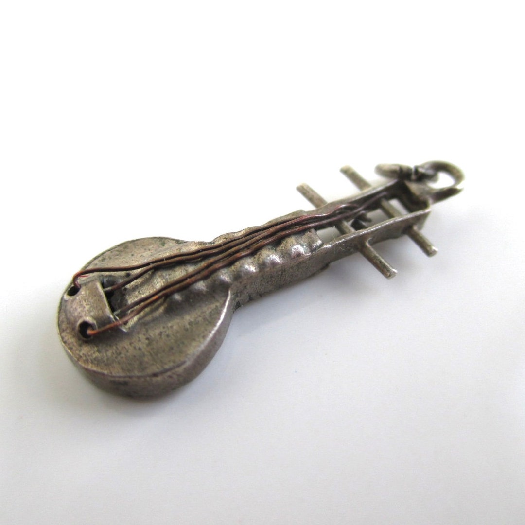 Metal Banjo / Guitar Charm - Vintage / Antique With Metal Strings ...