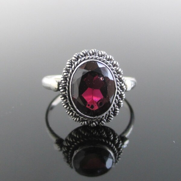 Burgundy Ring - Etsy