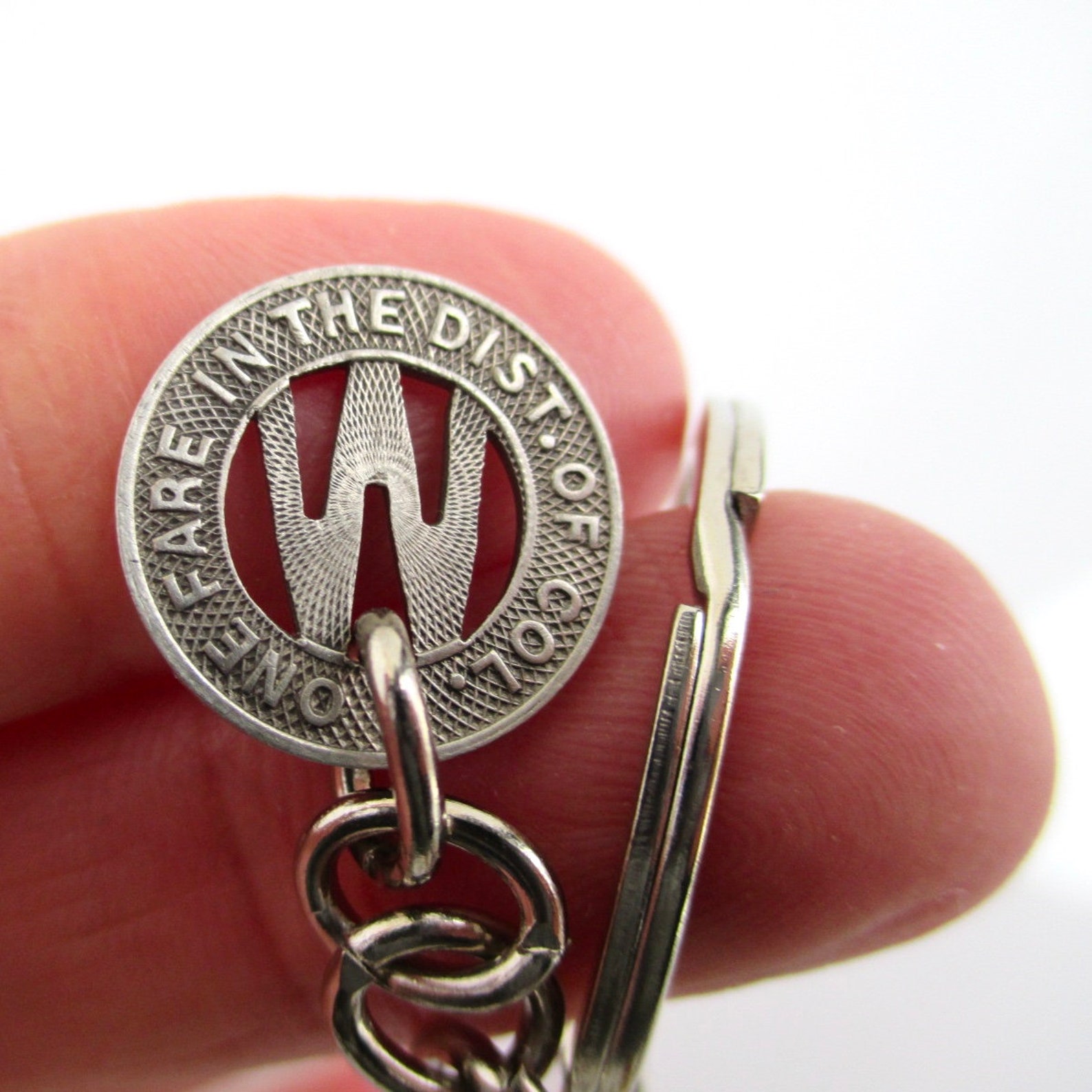 D.C. Transit Token Keychain Repurposed Vintage Washington DC | Etsy