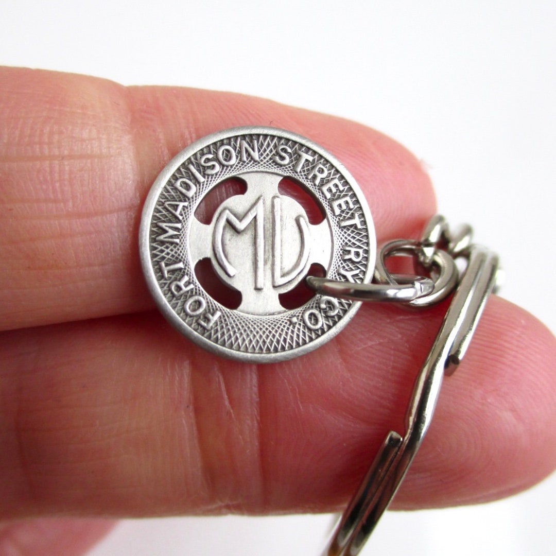 Fort Madison, Iowa Railway Token Keychain - Repurposed Vintage 1920's ...