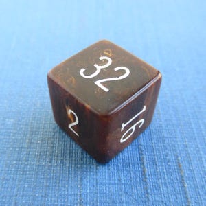 Bakelite Backgammon Doubling Cube Vintage Marbled Brown almost 5/8 - Etsy