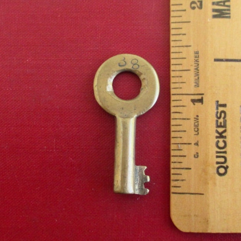 Brass Skeleton Key - Etsy