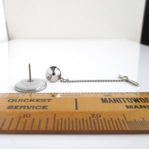 EIRE Ireland Coin Tie Tack / Lapel Pin Repurposed Vintage Silver Tone ...