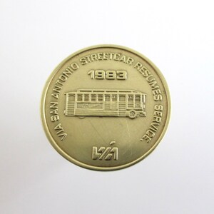SAN ANTONIO Streetcar Token Cuff Links - Repurposed 1983 Commemorative ...