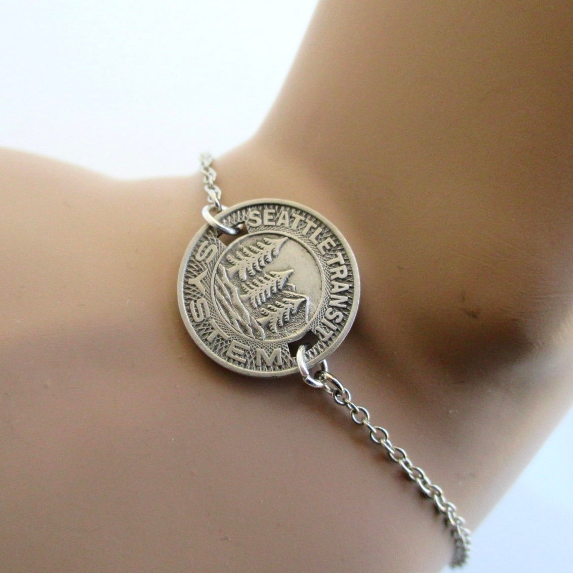 SEATTLE Transit Token Bracelet Repurposed Vintage 1940's | Etsy
