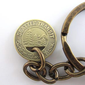 SEATTLE Transit Token Keychain Repurposed Vintage 1940's Coin Key Chain ...