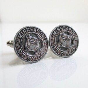 MINNEAPOLIS Street Railway Token Cuff Links - Repurposed Vintage 1940's ...