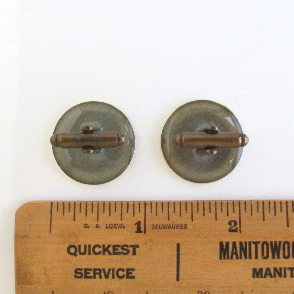 BALTIMORE Transit Token Cuff Links - Repurposed Vintage Maryland Gold ...