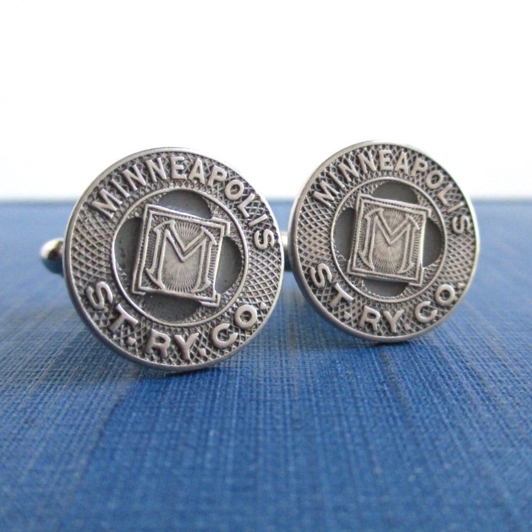 MINNEAPOLIS Street Railway Token Cuff Links - Repurposed Vintage 1940's ...