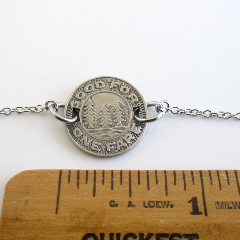 SEATTLE Transit Token Bracelet Repurposed Vintage 1940's | Etsy