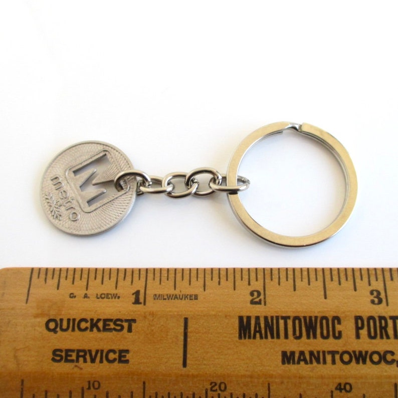 D.C. Metro Token Keychain Repurposed Vintage Nation's - Etsy