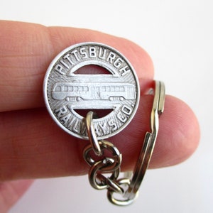 PITTSBURGH Railway Token Keychain Repurposed Vintage Transit - Etsy