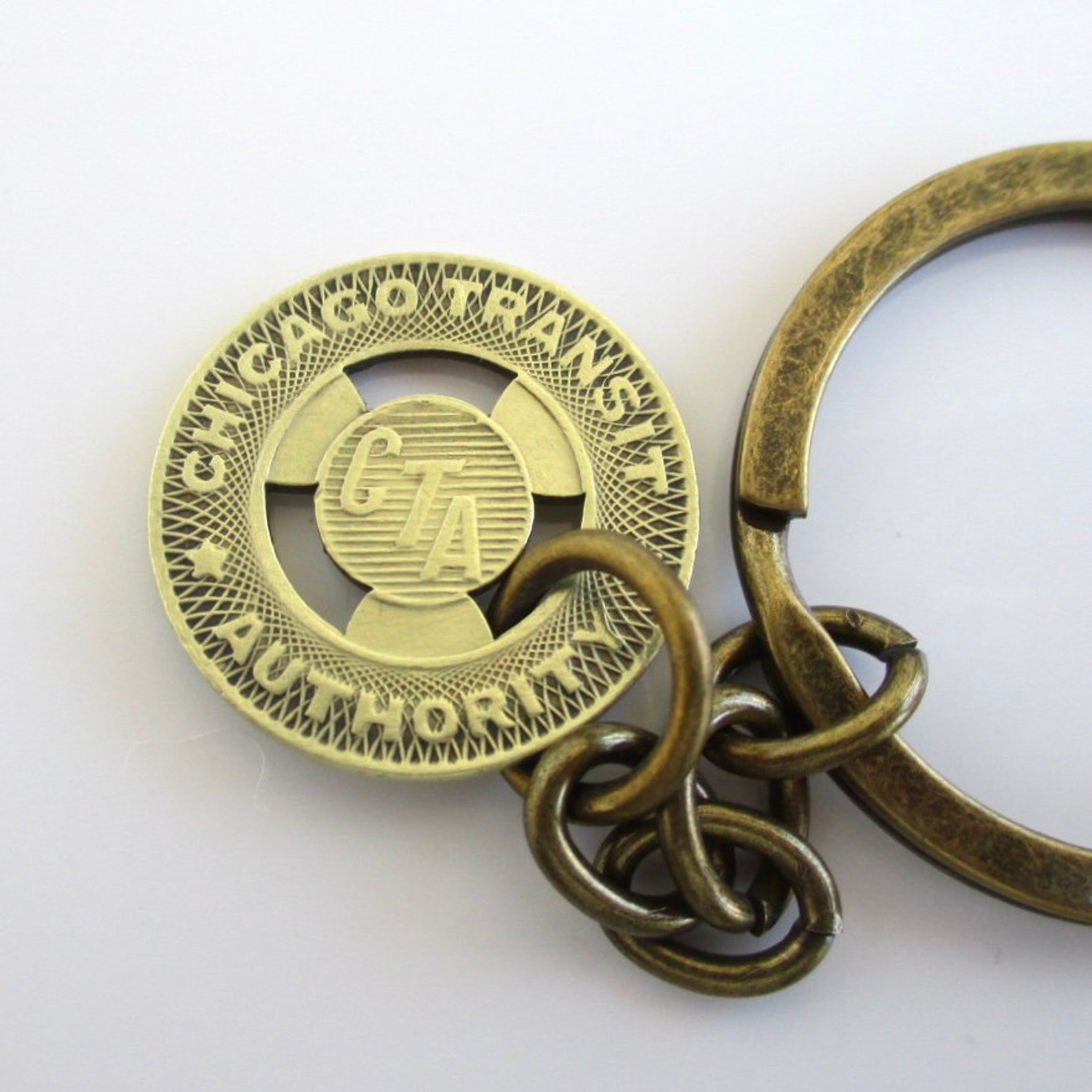 CHICAGO CTA Token Keychain Repurposed Vintage Transit Token - Etsy