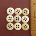 9 Antique Bone Buttons Vintage 4 Hole Shape 14mm about 9/16 Diameter - Etsy