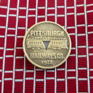 PITTSBURGH Railways Token Tie Tack / Lapel Pin - Repurposed 1922 ...