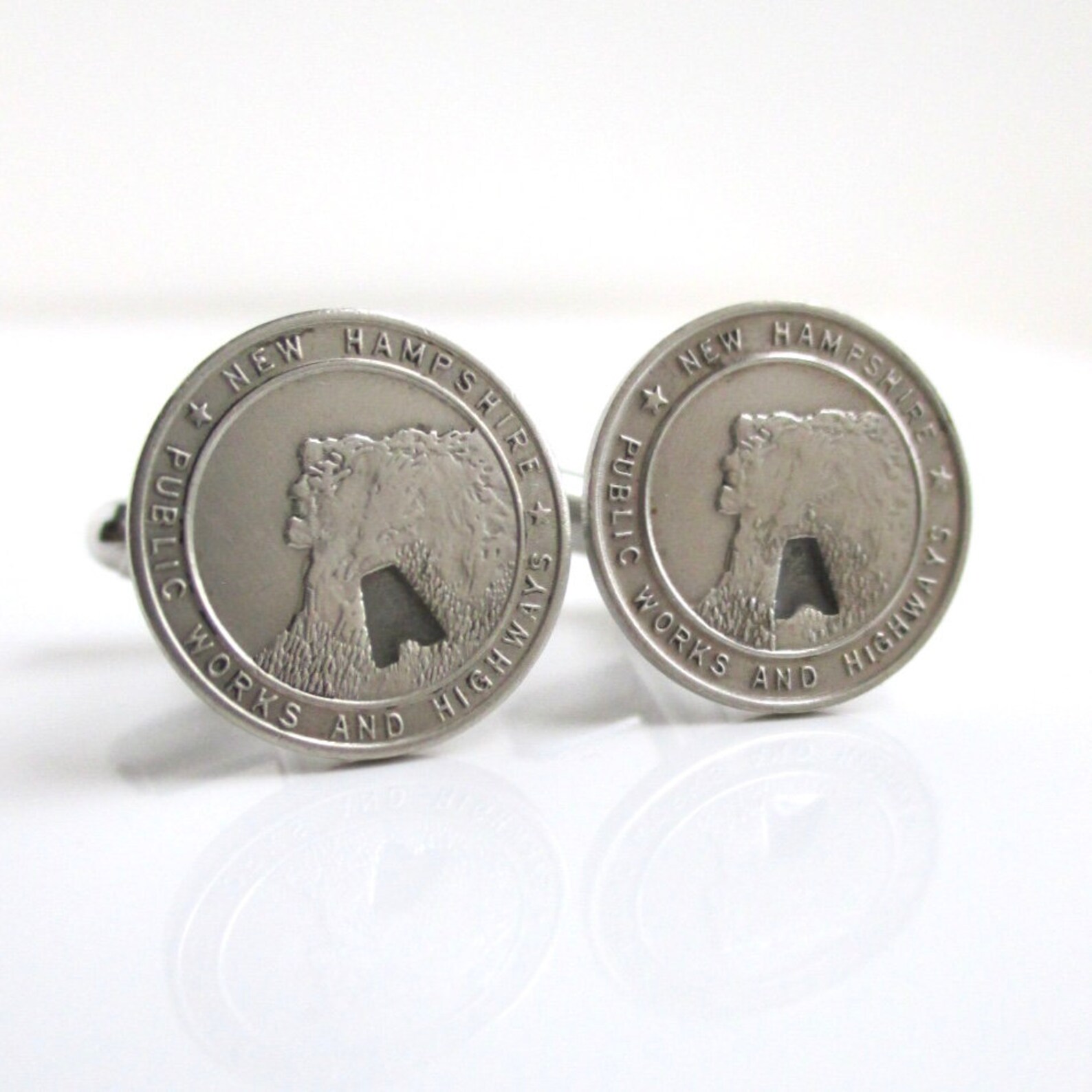 New Hampshire Transit Token Cuff Links Repurposed Vintage NH - Etsy