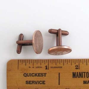 Razorback Wild Hog Coin Cuff Links - Repurposed Vintage Solid Bronze ...