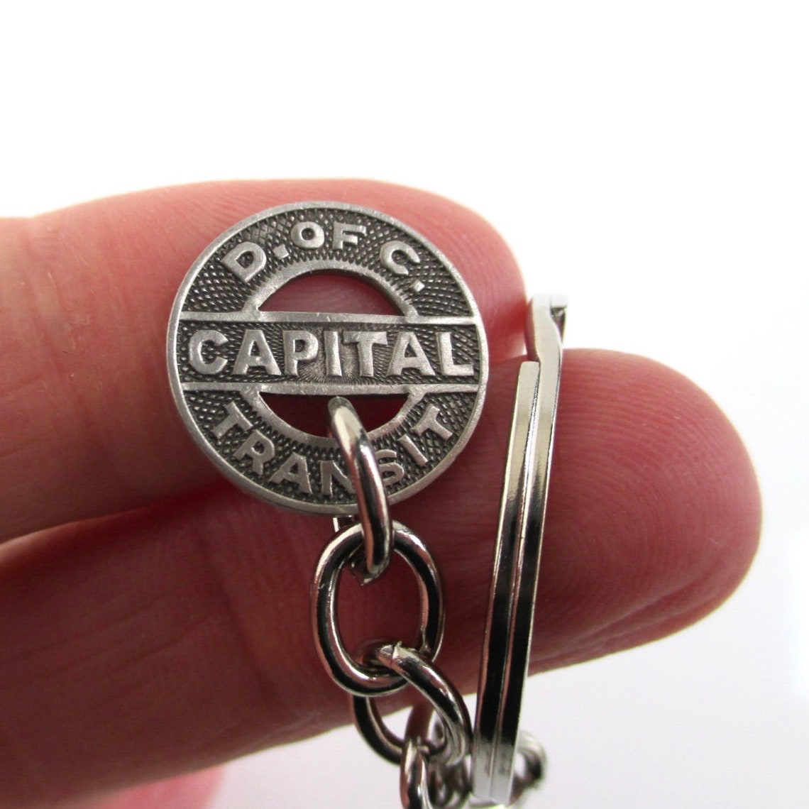 D.C. Transit Token Keychain Repurposed Vintage Washington DC | Etsy