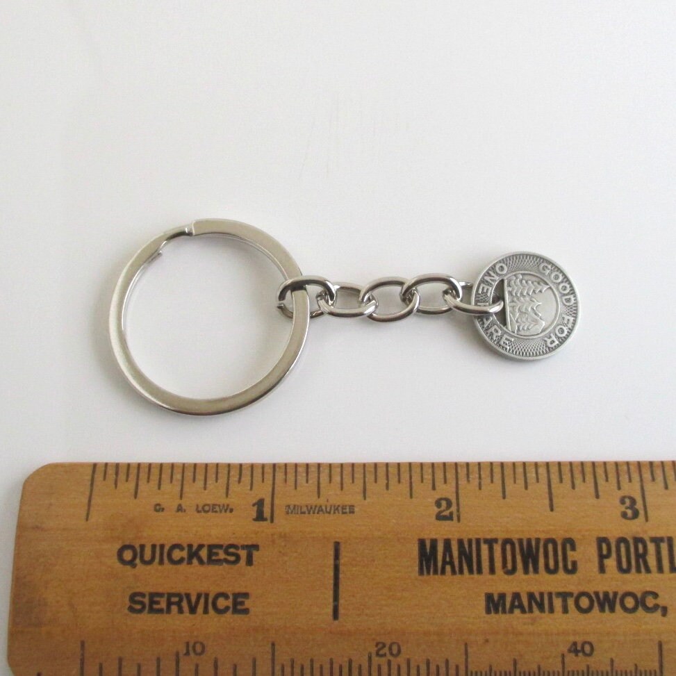 SEATTLE Transit Token Keychain Repurposed Vintage Key Chain | Etsy