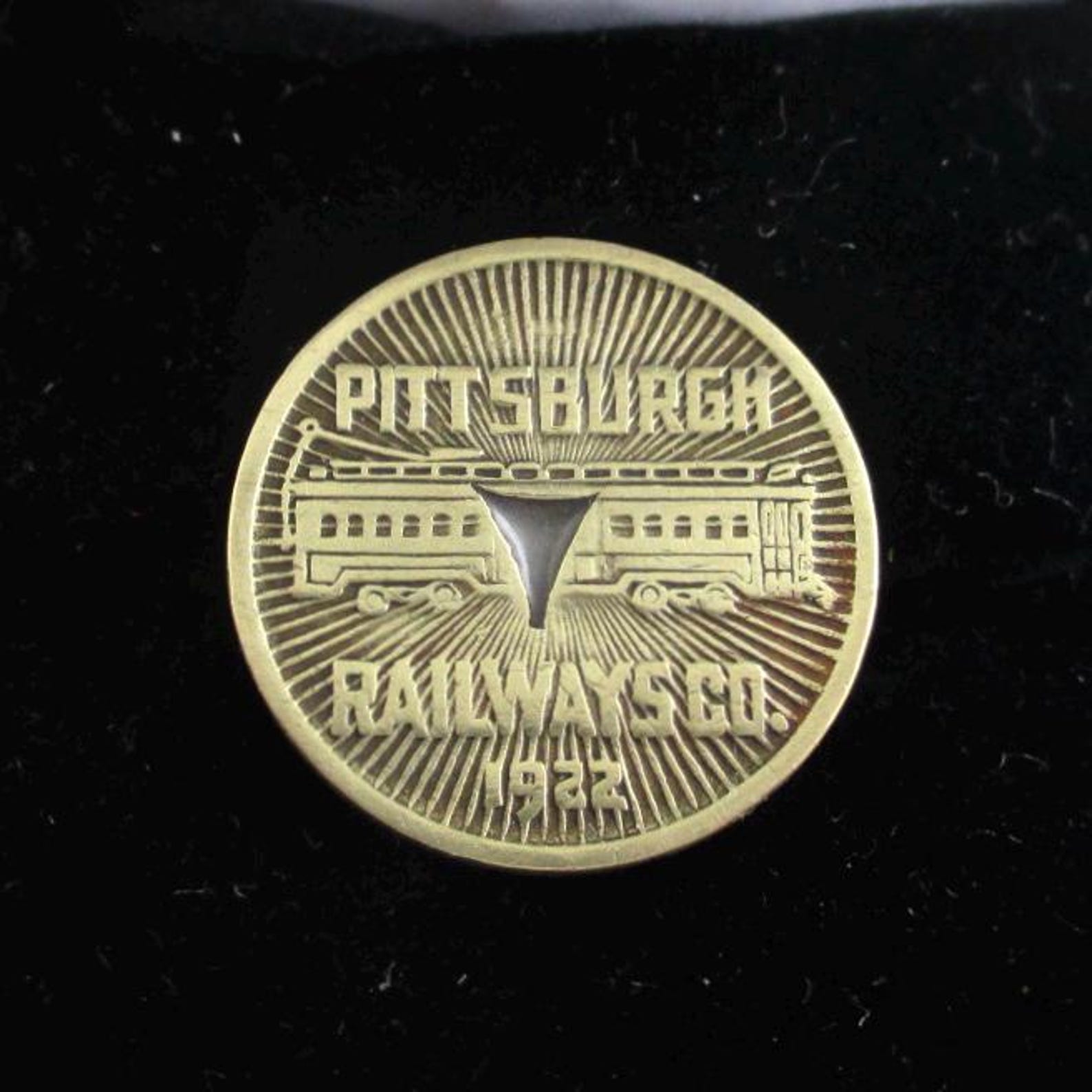 PITTSBURGH Railways Token Tie Tack / Lapel Pin - Repurposed Vintage ...