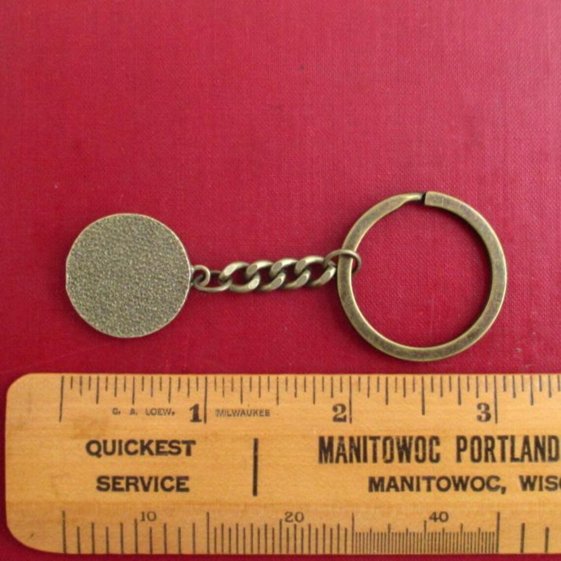 PITTSBURGH Railways Token Key Chain - Repurposed 1922 Vintage Gold Tone ...