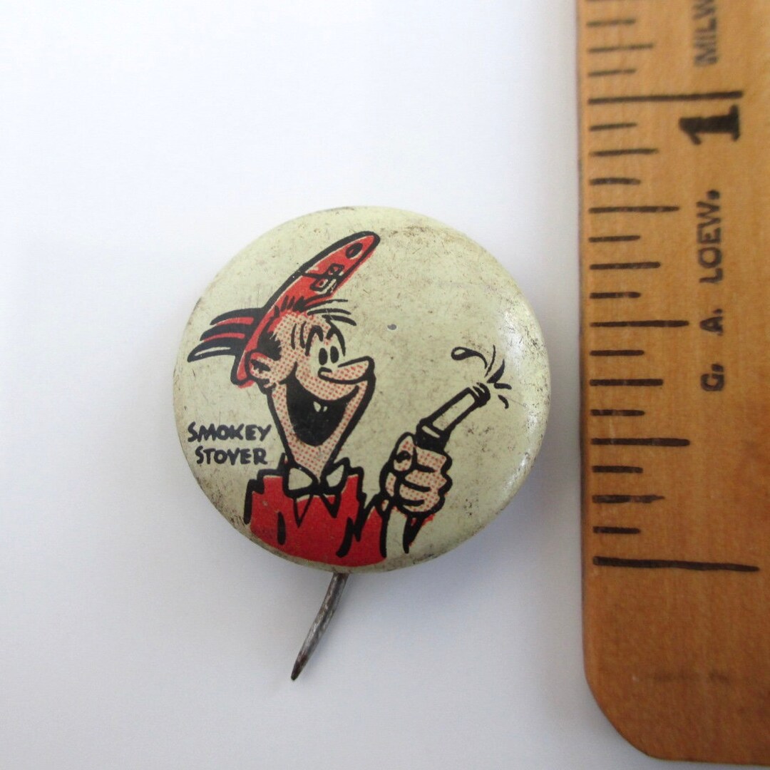 Kellogg's PEP Smokey Stover Pinback Button Vintage / Antique - Etsy