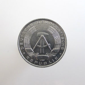 East Germany Coin Cuff Links - Repurposed Vintage Eastern Germany 1 ...