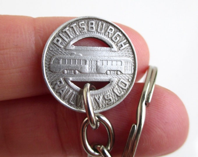 PITTSBURGH Railway Token Keychain Repurposed Vintage Transit | Etsy