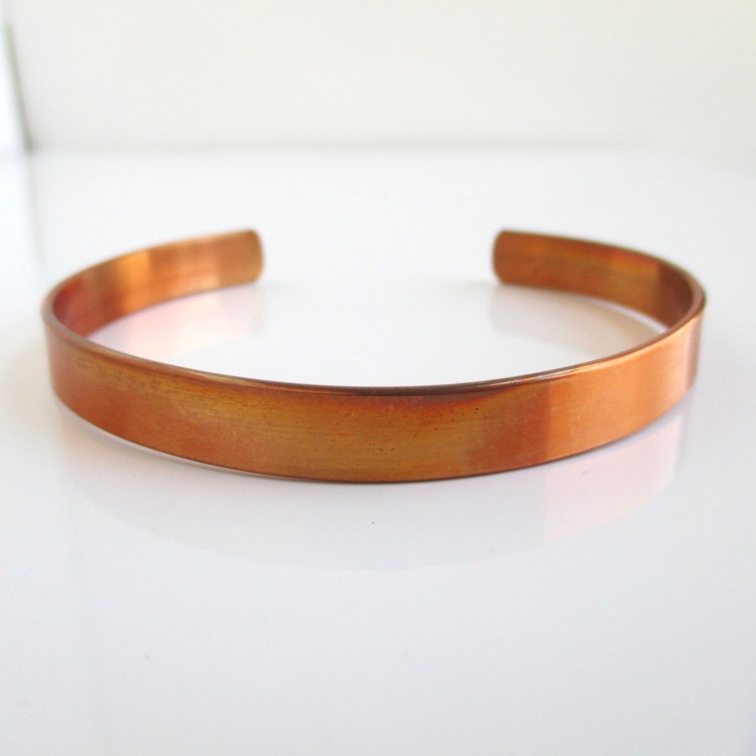 Big Solid Copper Cuff Bracelet in Original Packaging - Vintage, Smooth ...