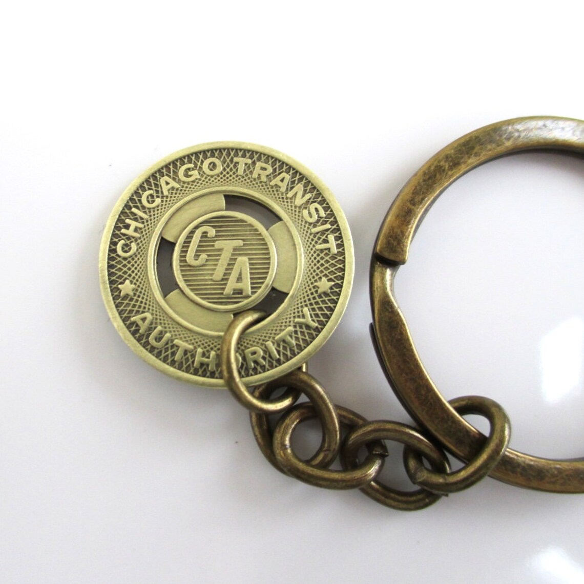 CHICAGO CTA Token Keychain Repurposed Vintage Transit Token - Etsy