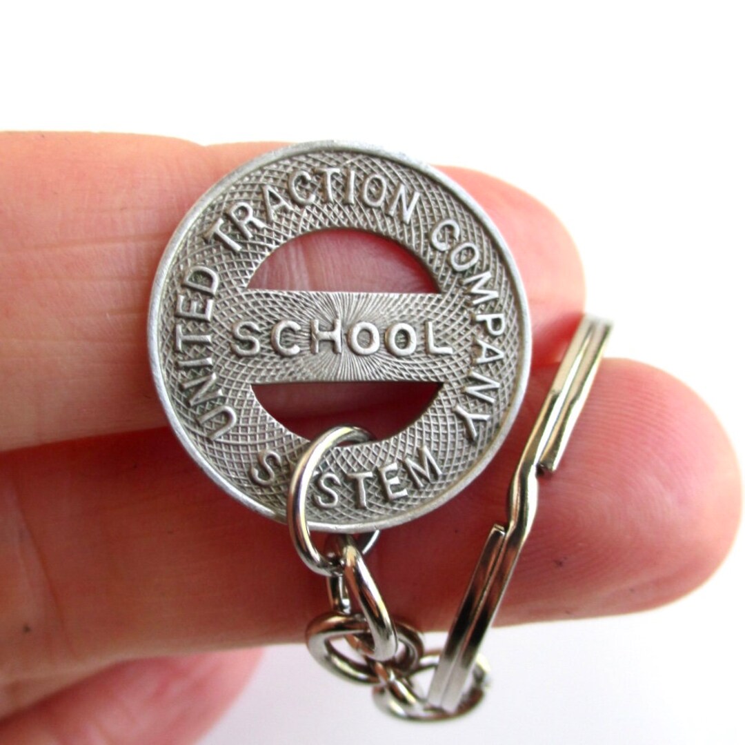 Albany, NY Transit Token Keychain - Repurposed Vintage Coin Key Chain ...