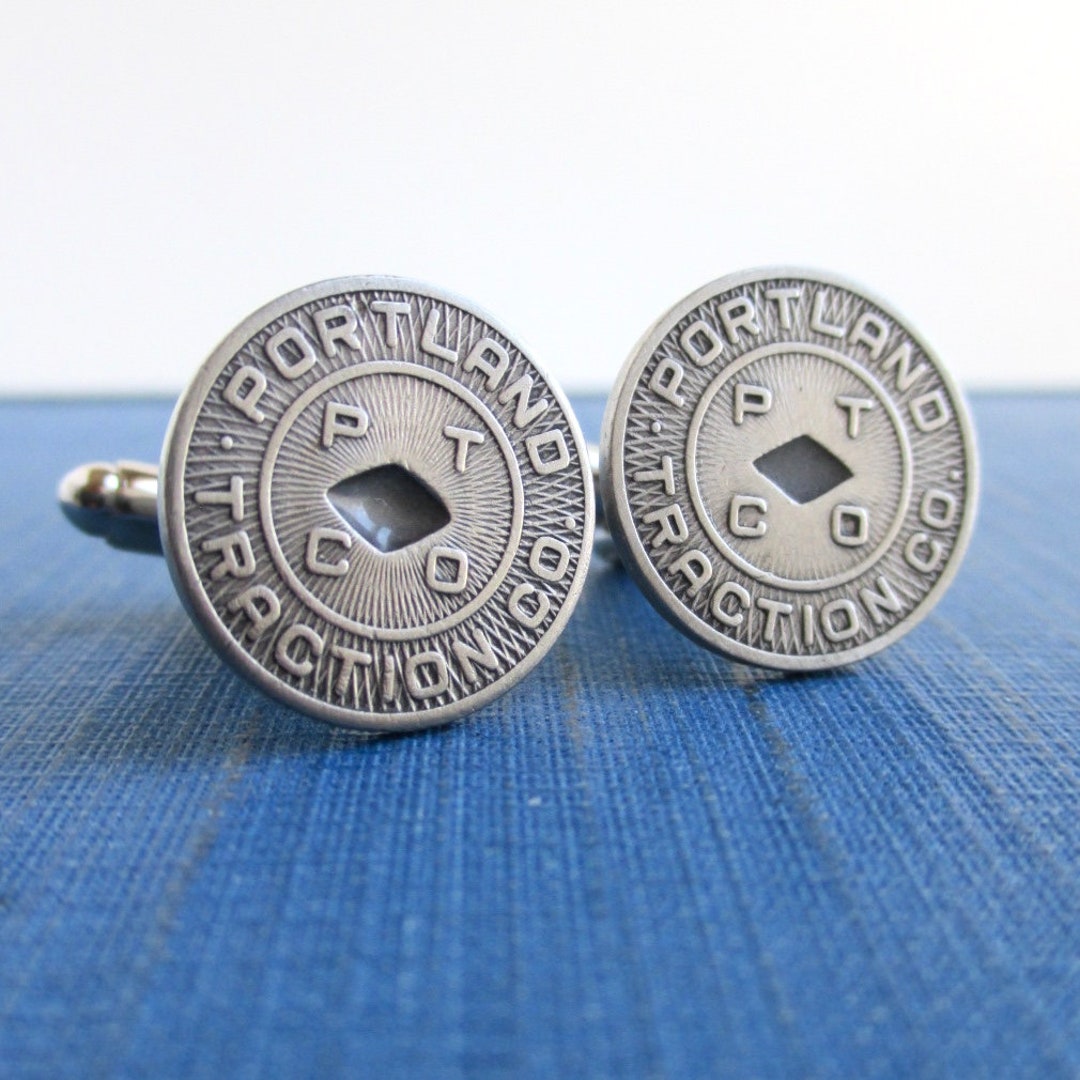 Portland, OR Transit Token Cuff Links - Repurposed Vintage 1930's ...