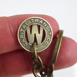 D.C. Transit Token Keychain Repurposed Vintage Washington DC - Etsy