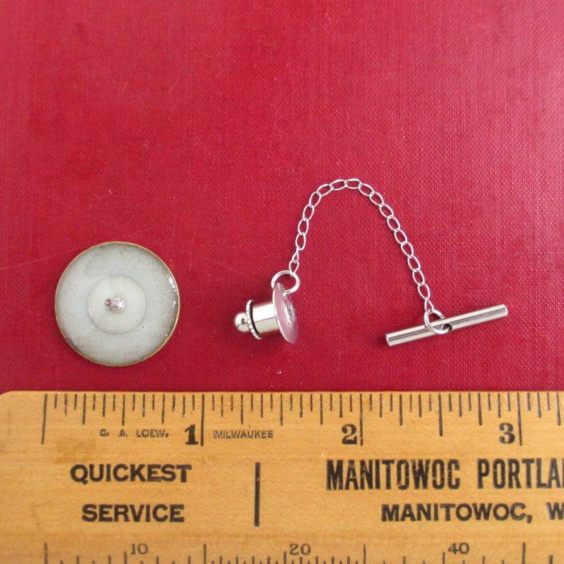 CHICAGO CTA Transit Token Tie Tack / Lapel Pin - Repurposed Vintage ...