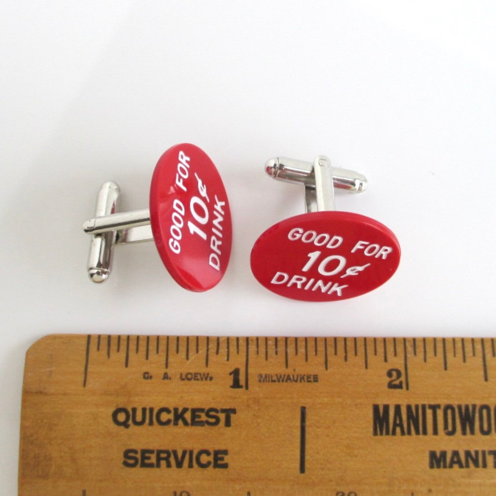 Bar Token Cuff Links Repurposed Vintage 10c Drink Tokens - Etsy
