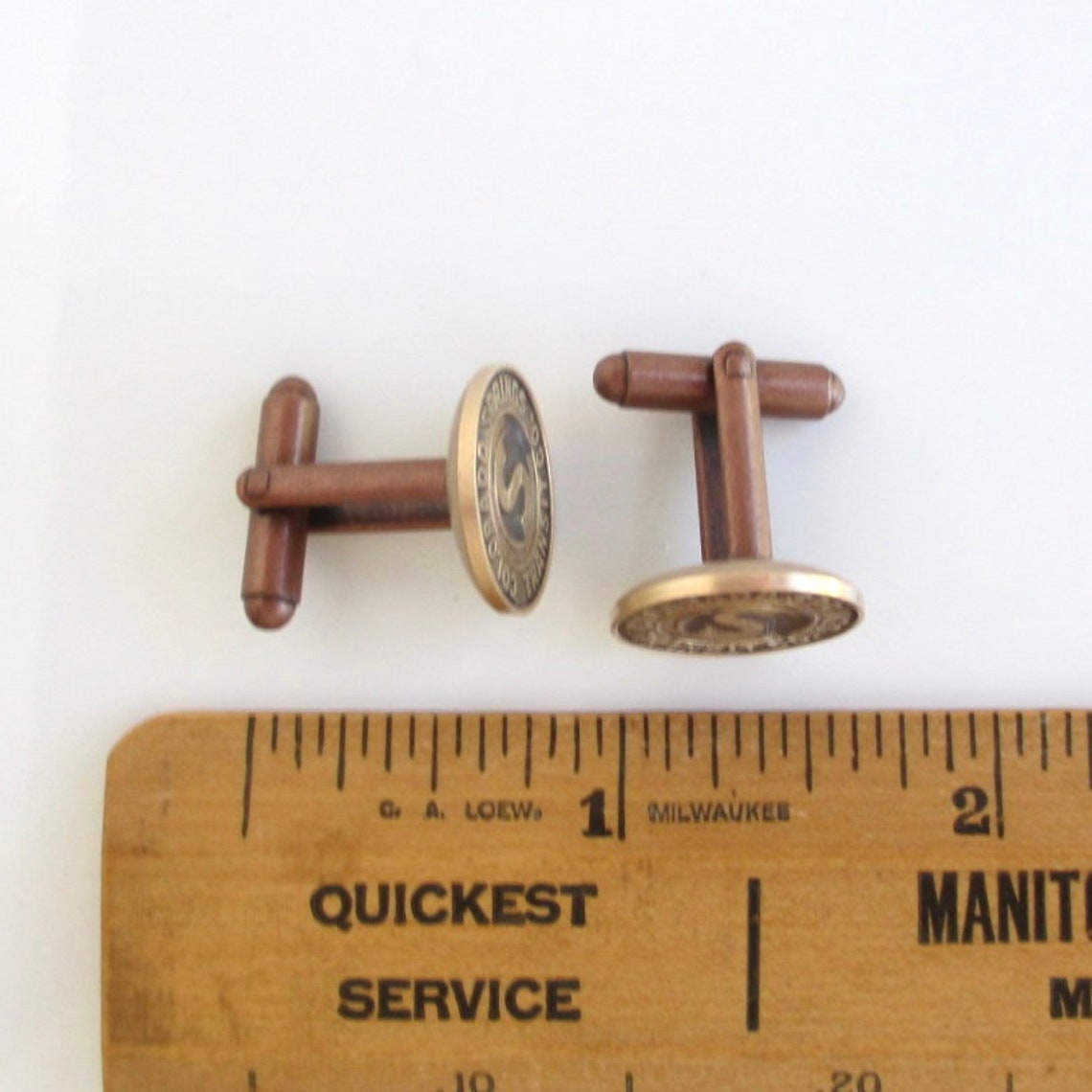 Colorado Springs Transit Token Cuff Links Repurposed Vintage | Etsy