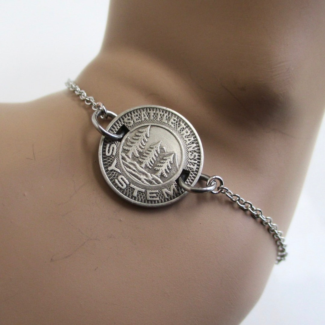 SEATTLE Transit Token Bracelet Repurposed Vintage 1940's - Etsy