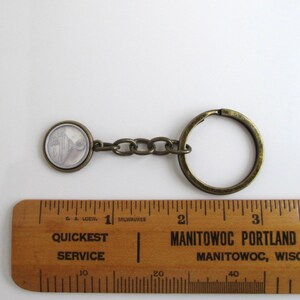 JAPAN Coin Key Chain Repurposed Vintage 1940's Mt. Fuji Coin Keychain ...