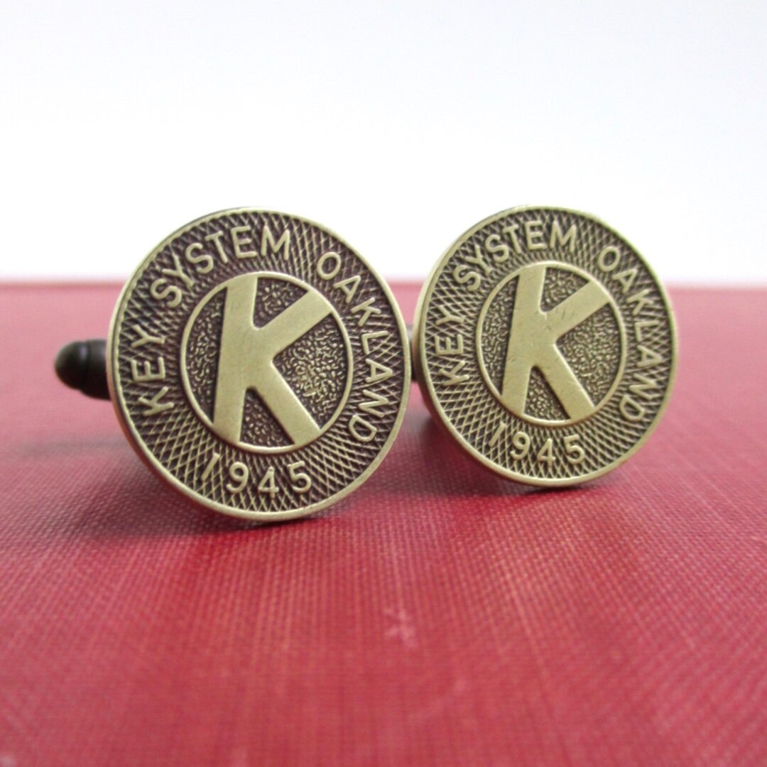 OAKLAND 1945 Key System Token Cuff Links Repurposed Vintage - Etsy