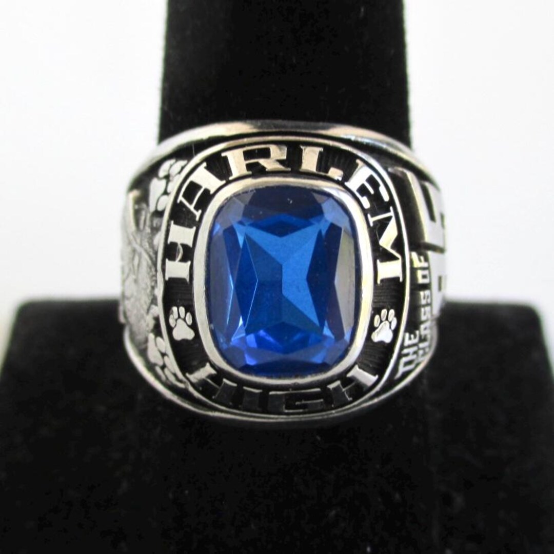 1995 Harlem High School Men's Class Ring - Vintage Harlem Huskies (IL ...