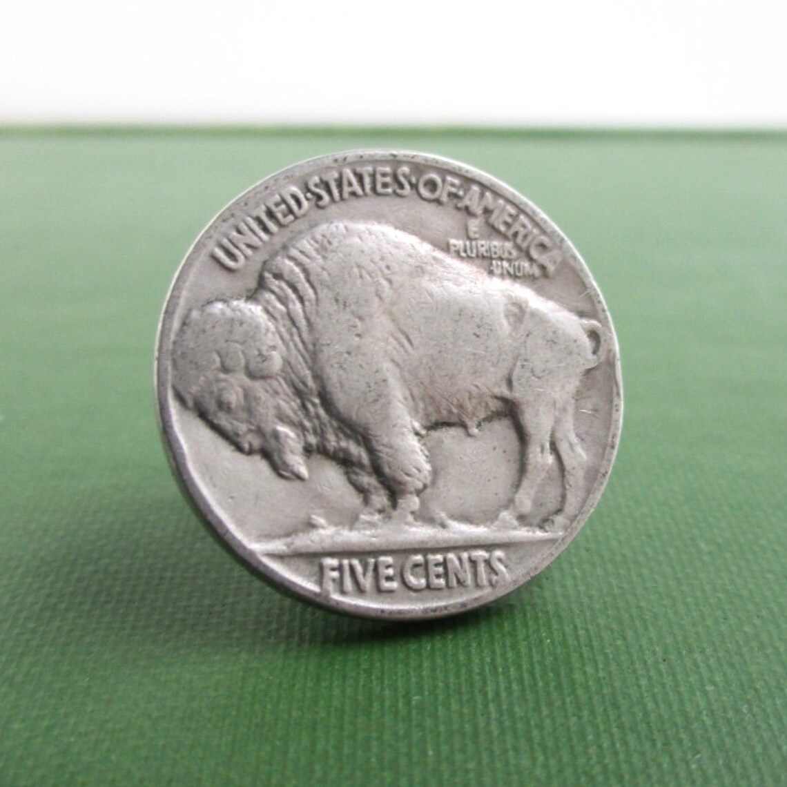 Buffalo Nickel Tie Tack / Lapel Pin Repurposed Vintage USA - Etsy