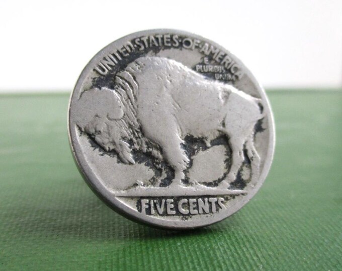 US 1913 ~ 1938 Indian Head Buffalo Nickel Silver or Gold Plated Tie Tac ...