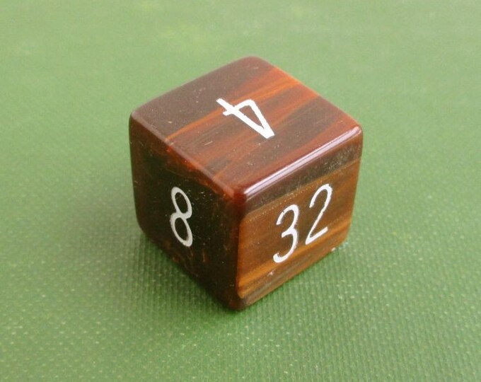 Bakelite Backgammon Doubling Cube Vintage Marbled Brown - Etsy