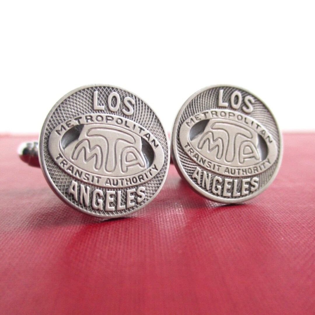 Los Angeles Transit Token Cuff Links - Repurposed Vintage L.A. MTA ...