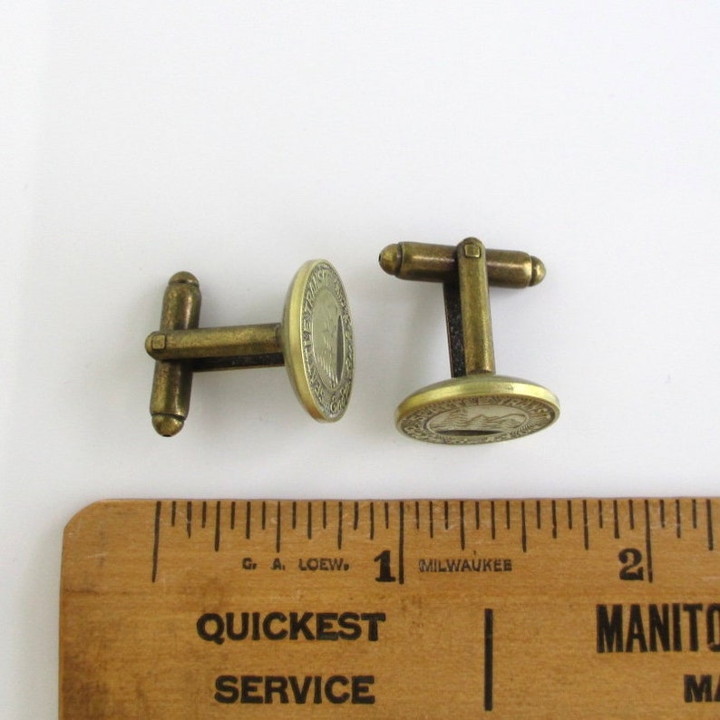 SEATTLE Transit Token Cuff Links Repurposed Vintage Solid - Etsy