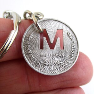 D.C. Metro Token Keychain Repurposed Vintage Nation's Capital Transit ...